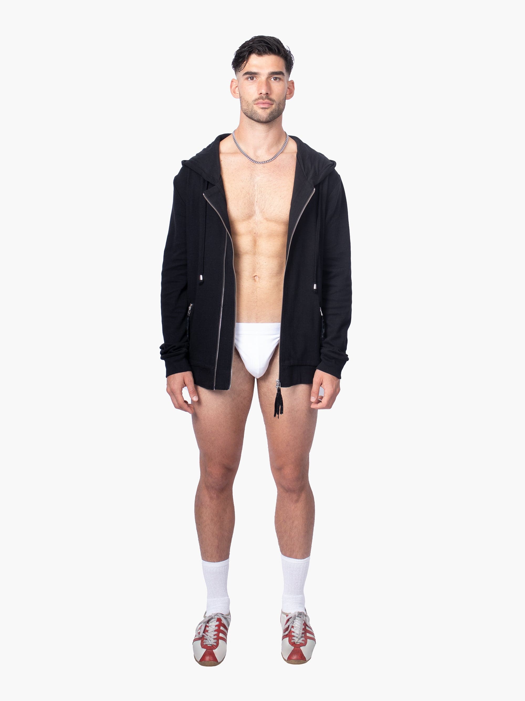 Black Zip-Up Hoodie | UNCONDITIONAL