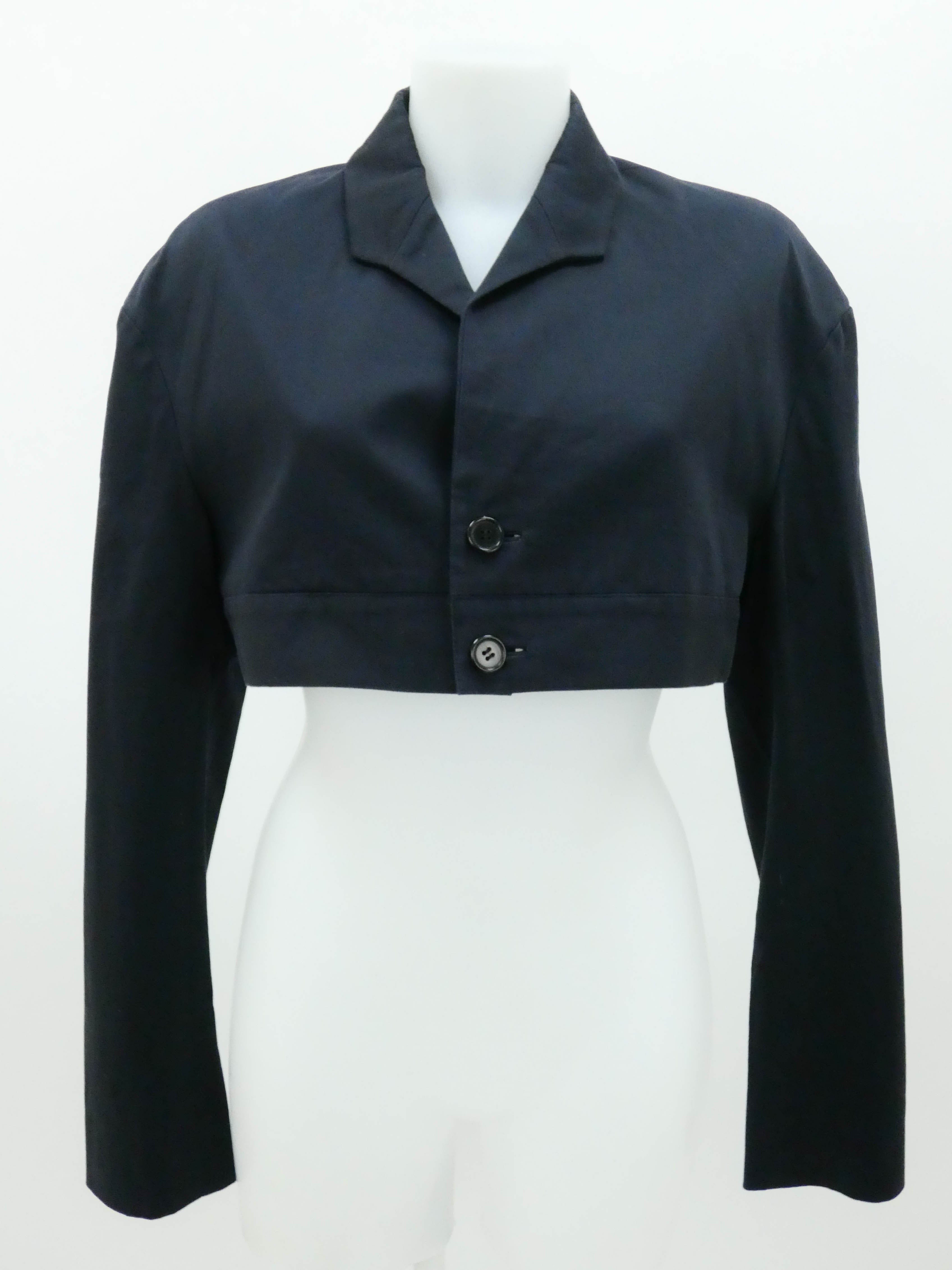 Navy Cropped Blazer | UNCONDITIONAL