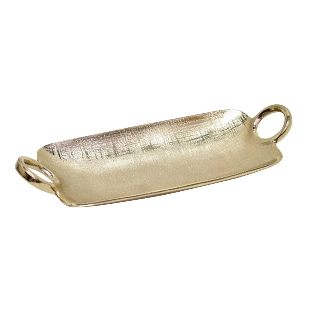 Alice Rectangular Tray with Gold Handle | UNCONDITIONAL