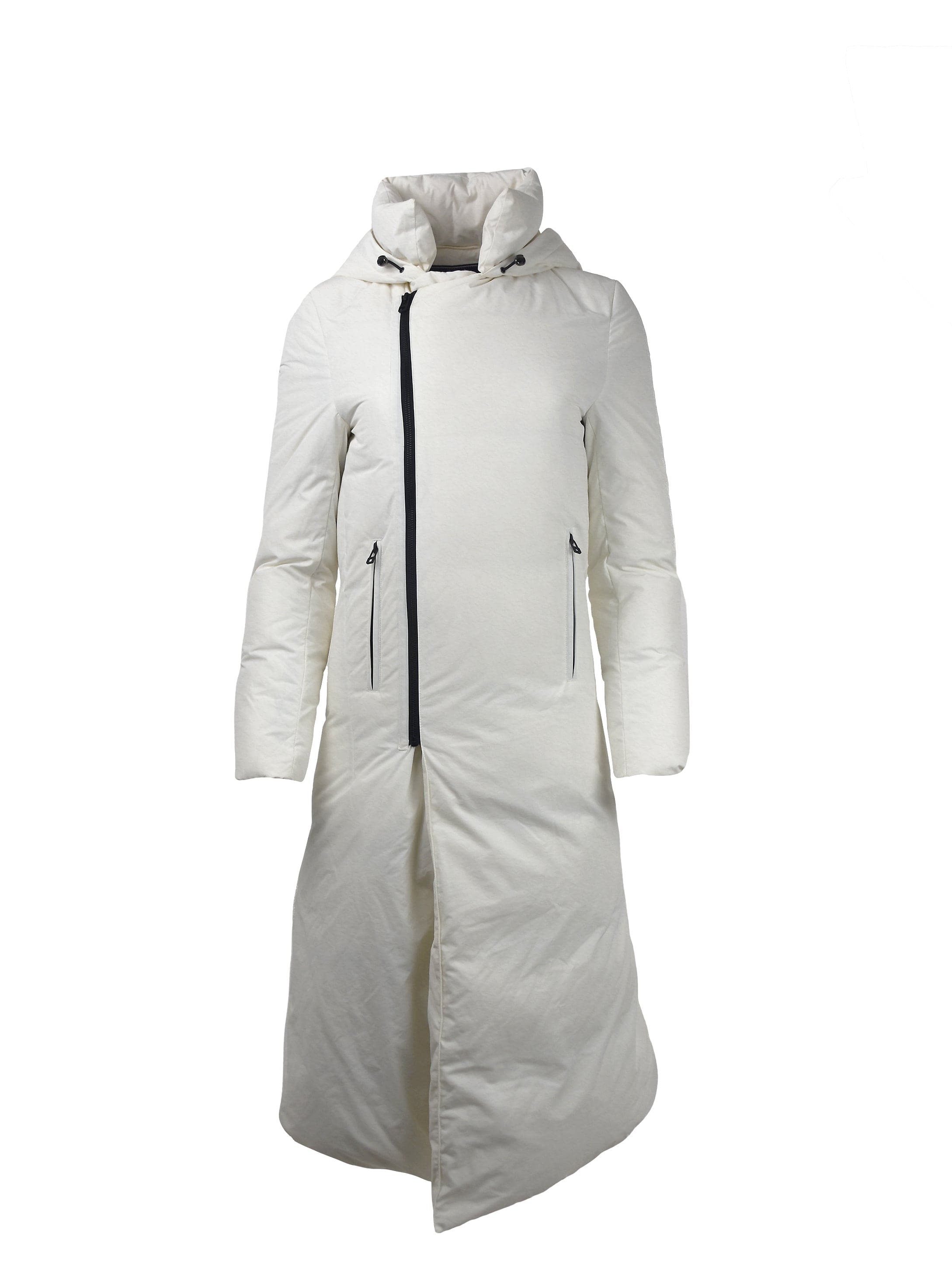 White Longline Puffer Jacket | UNCONDITIONAL
