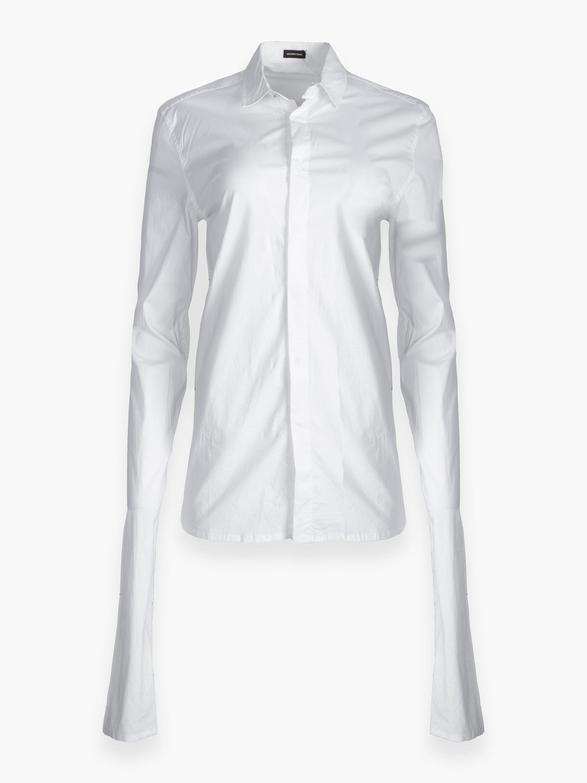 White Shirt With Extra Long Sleeves | UNCONDITIONAL