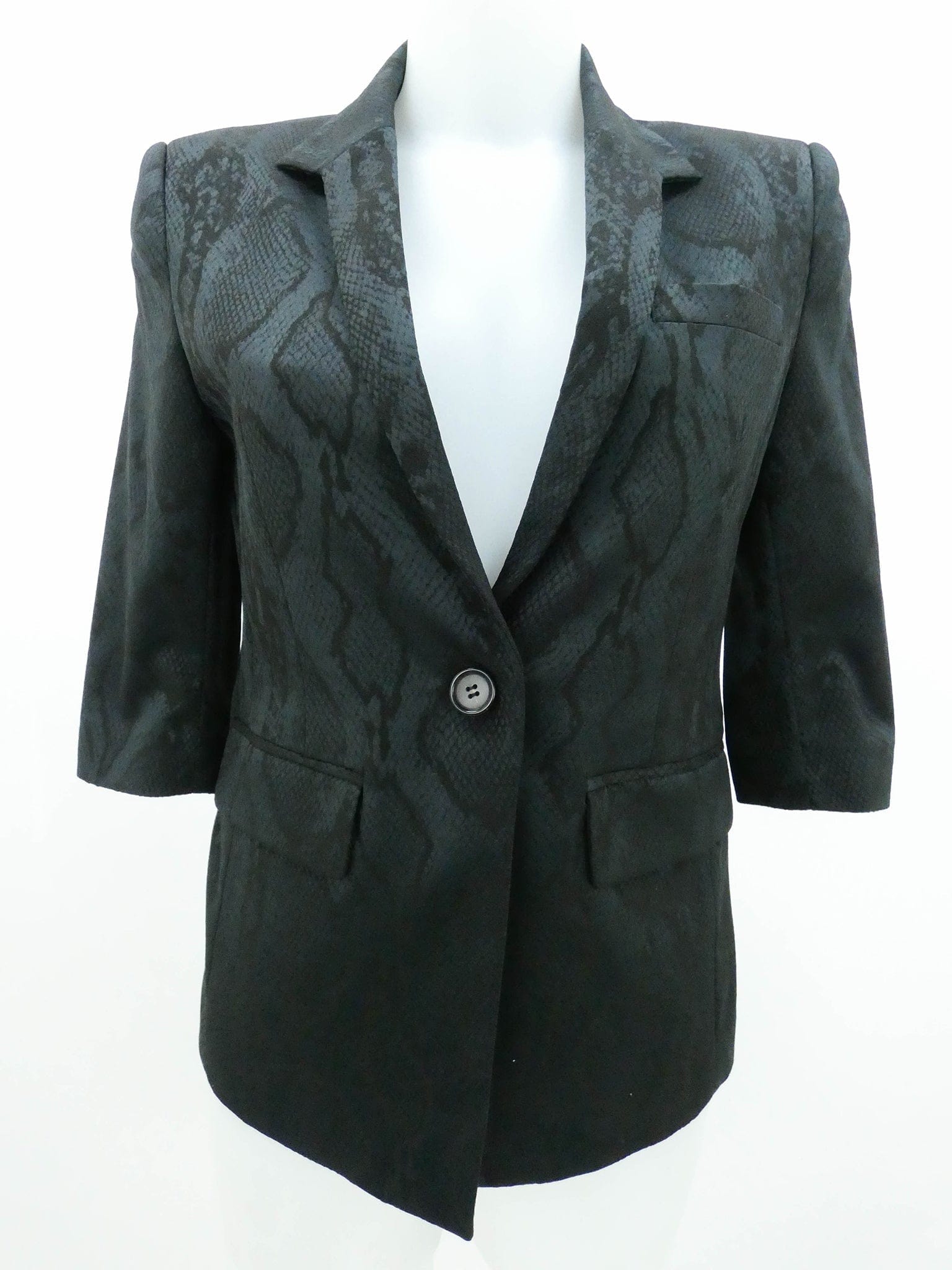 Black Snake Skin Blazer | UNCONDITIONAL